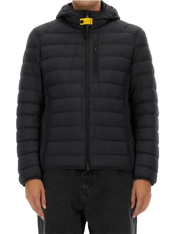 PARAJUMPERS Quilted Zip-up Down Jacket With Hood - Black