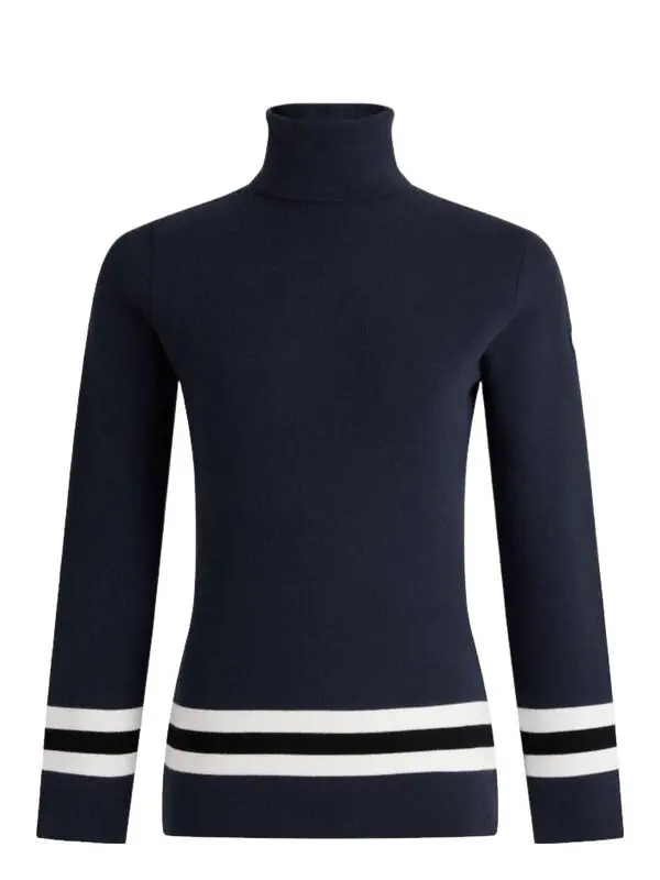 Fusalp Judith Ski Knit Turtleneck Jumper - Marin/neige