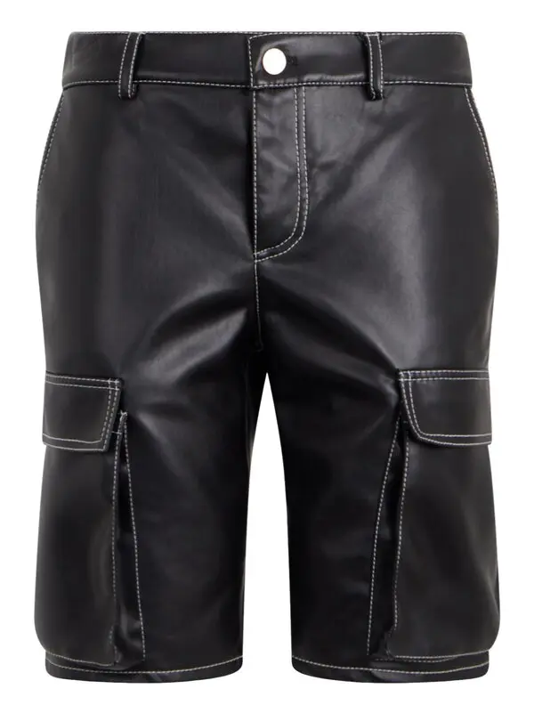Philosophy Di Lorenzo Serafini High Waist Track Trousers With Flap Pockets - Black