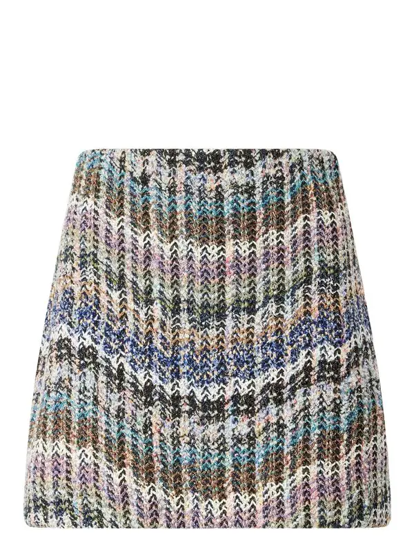 Missoni Striped Metallic Crochet-knit Mini Skirt - Multi