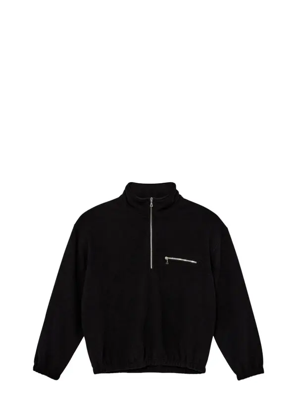 RIER Half-zip Wool Sweatshirt - Black