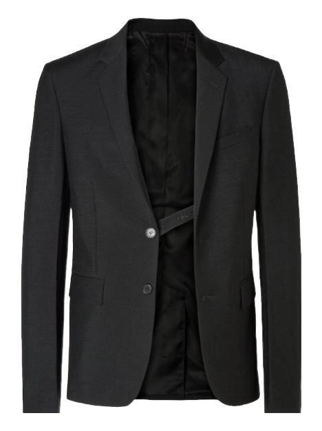 Fendi Kid Mohair Single-breasted Jacket - Black
