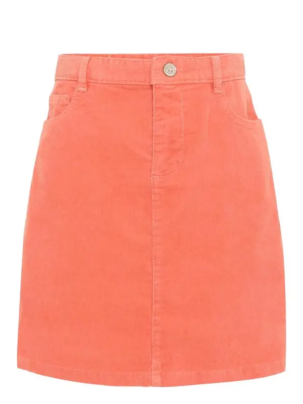 Bonpoint Belt Loop Midi Skirt - Orange