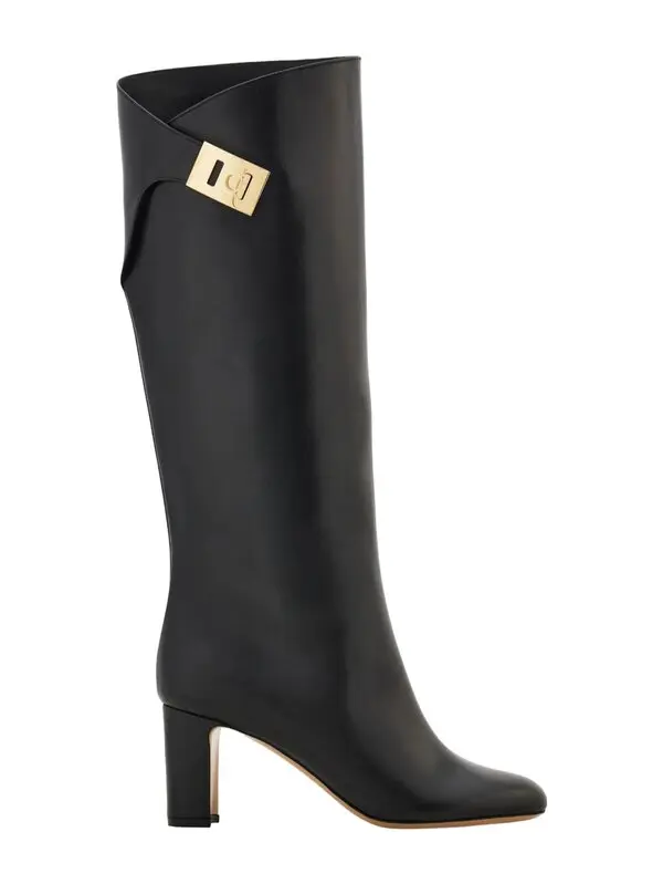 FERRAGAMO Knee High Buckled Boots - No