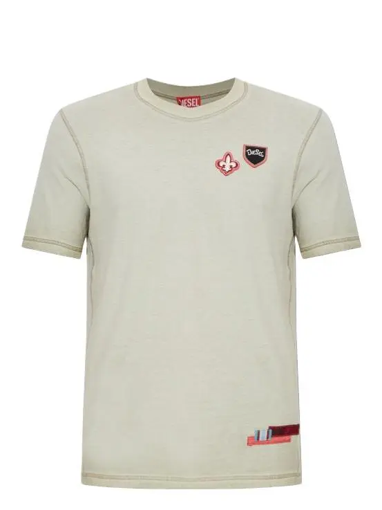 DIESEL® T Bowie Patch Detail T-shirt - No