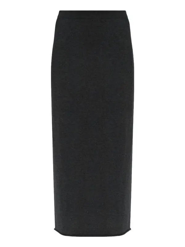 LISA YANG Knitted Maxi Skirt - Grey