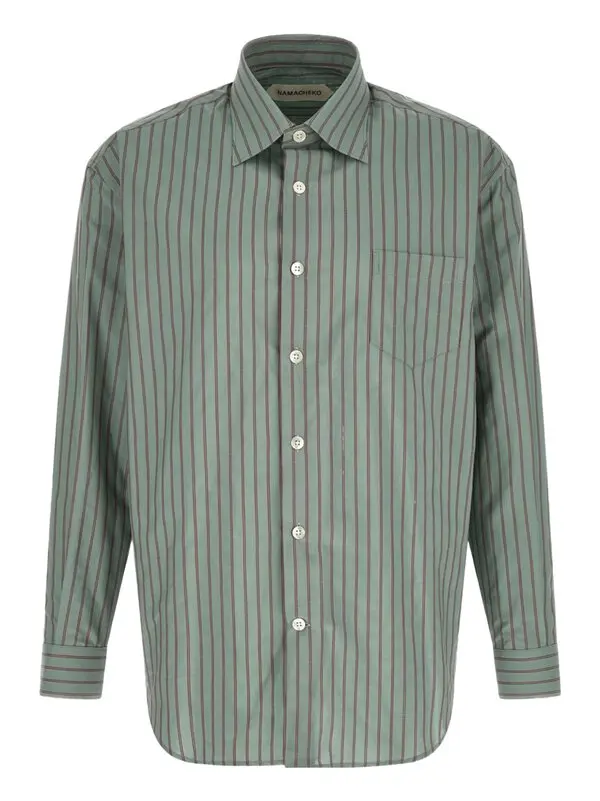 NAMACHEKO Striped Shirt - Gray