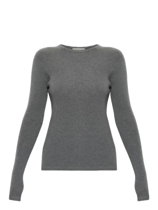 LISA YANG Vivian Long Sleeve Top - Grey
