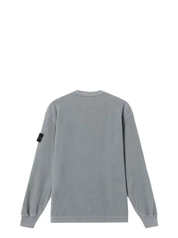 Stone Island Comfort-fit Crewneck Sweatshirt With Shoulder Inserts - Grey
