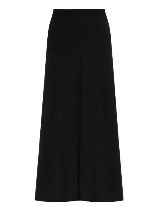 LISA YANG Adrienne Knitted Maxi Skirt - Black