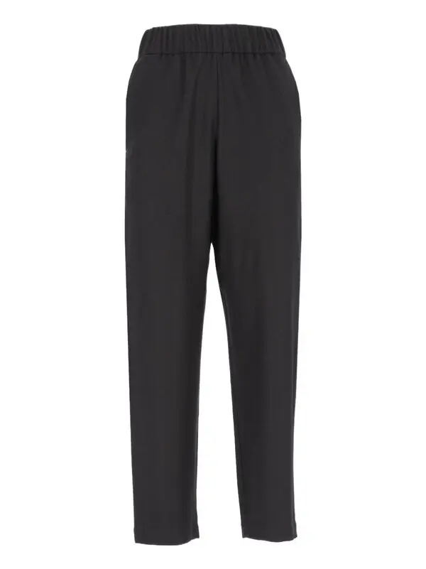 Barena Venezia Jole Elastic-waist Tapered Leg Pants - Black