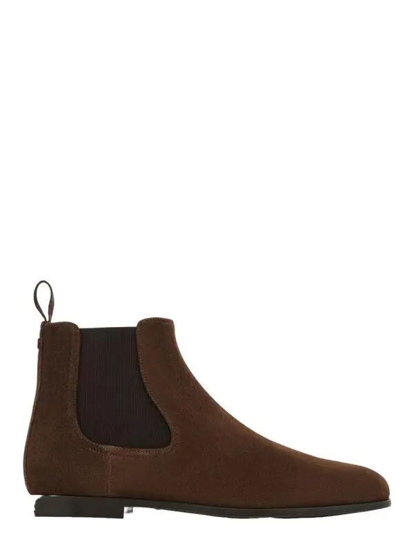 FERRAGAMO Suede Chelsea Boots - Moro Head