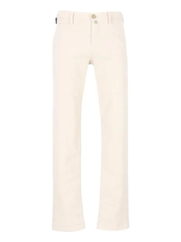 Jacob Cohen Straight-leg Casual Trousers - White
