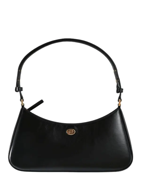 Tory Burch Robinson Zip Top Shoulder Bag - Black