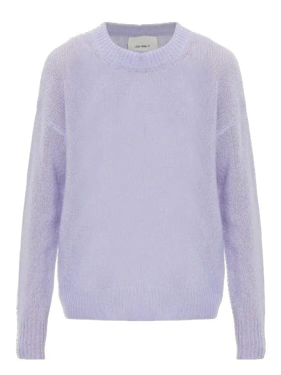 LISA YANG Lova Crew Neck Knitted Sweater - Purple