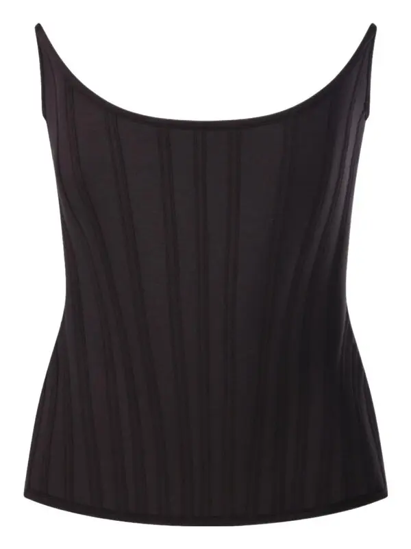 Giuseppe Di Morabito Paneled Bustier Top - Brown