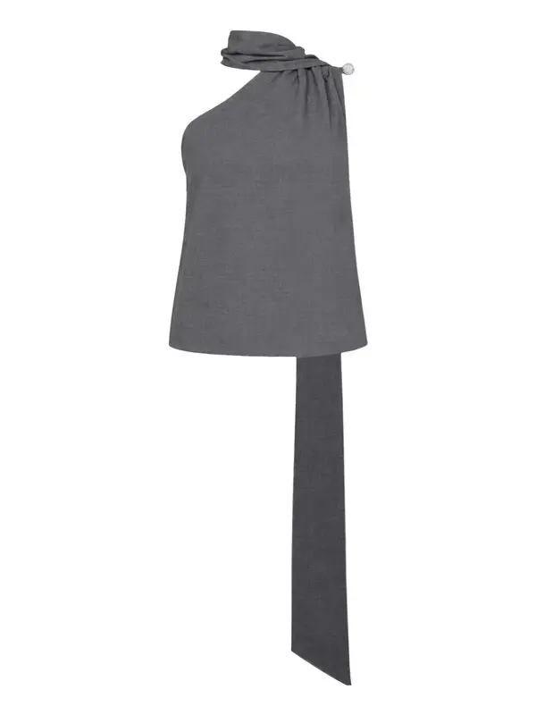 Giuseppe Di Morabito One-shoulder Embellished Top - Grey
