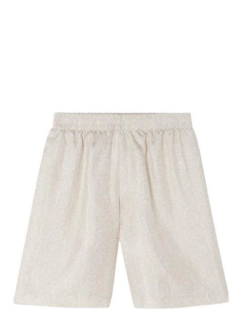 Versace Printed Silk Twill Shorts - Light Brown