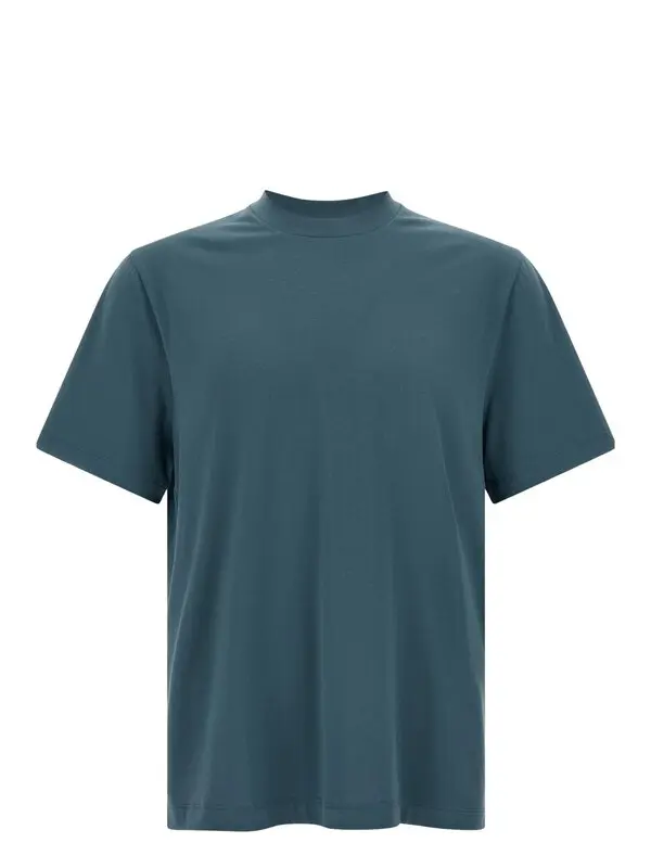 Brioni Logo-embroidered T-shirt - Blue