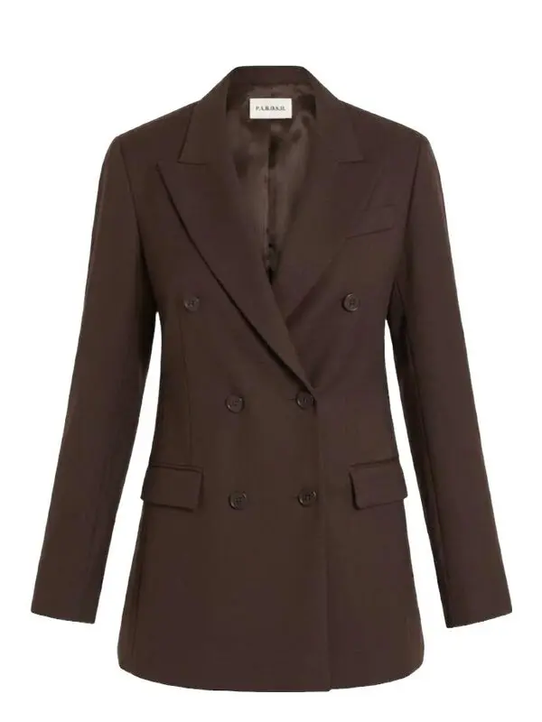 P.a.r.o.s.h Double-breasted Blazer - Dark Brown