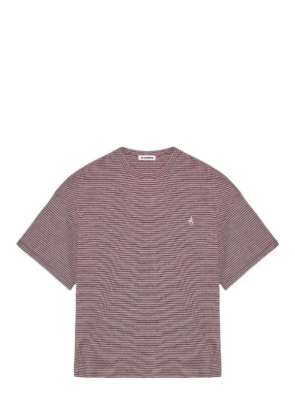 JIL SANDER Striped Cotton T-shirt - Multicolor