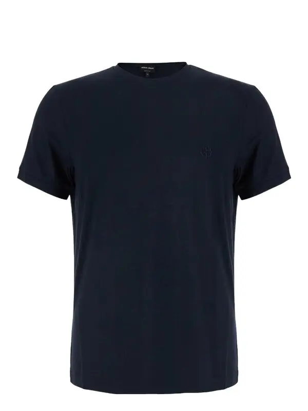 Giorgio Armani Crew-neck T-shirt - Dark Blue