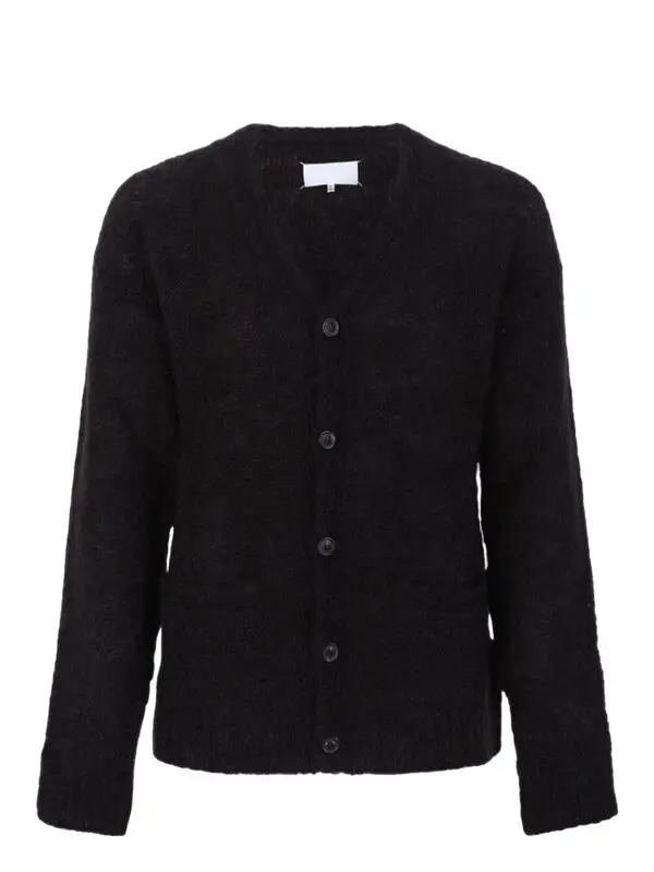 MAISON MARGIELA Button-up Knit Cardigan - Black