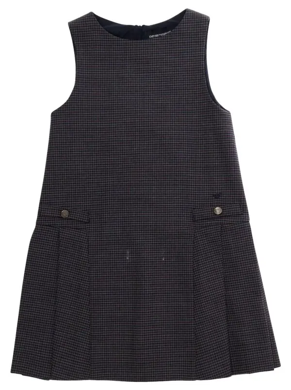 Emporio Armani Checked Dress - Blu