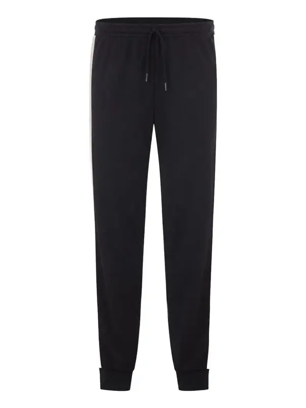 MAISON MARGIELA Side Striped Drawstring Track Pants - Black