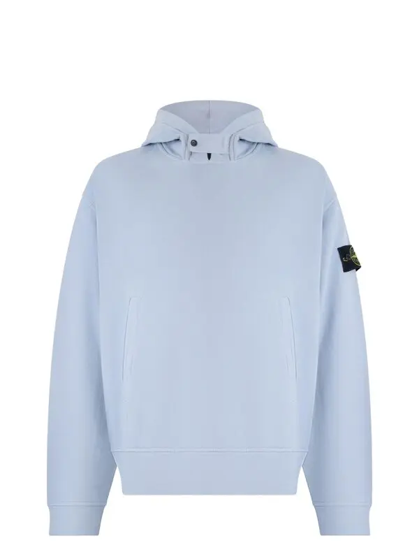 Stone Island Long-sleeve Hooded Sweatshirt - Blue