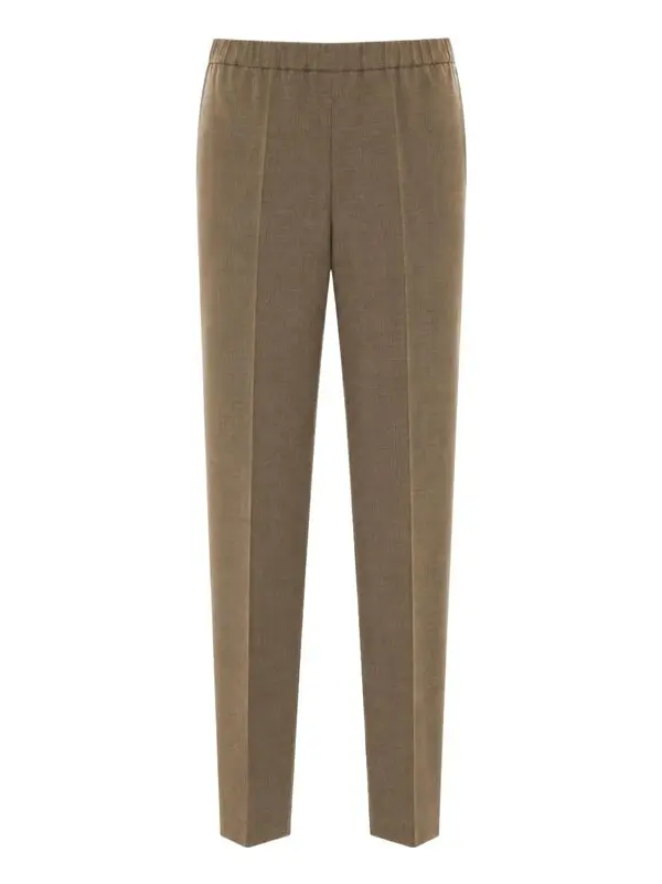 Fabiana Filippi Falcon Beaded Waist Tapered Pants - Brown