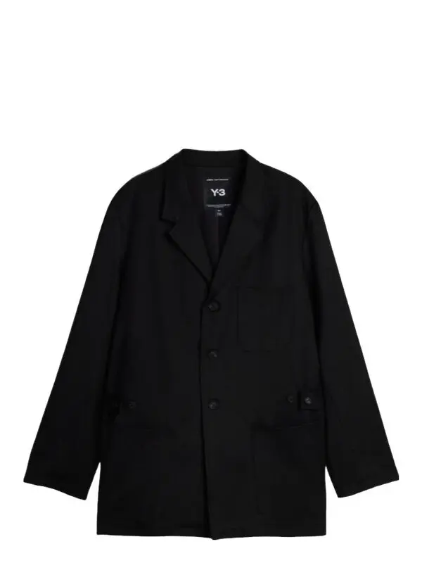 Y3 Relaxed Fit Single-breasted Blazer - Black