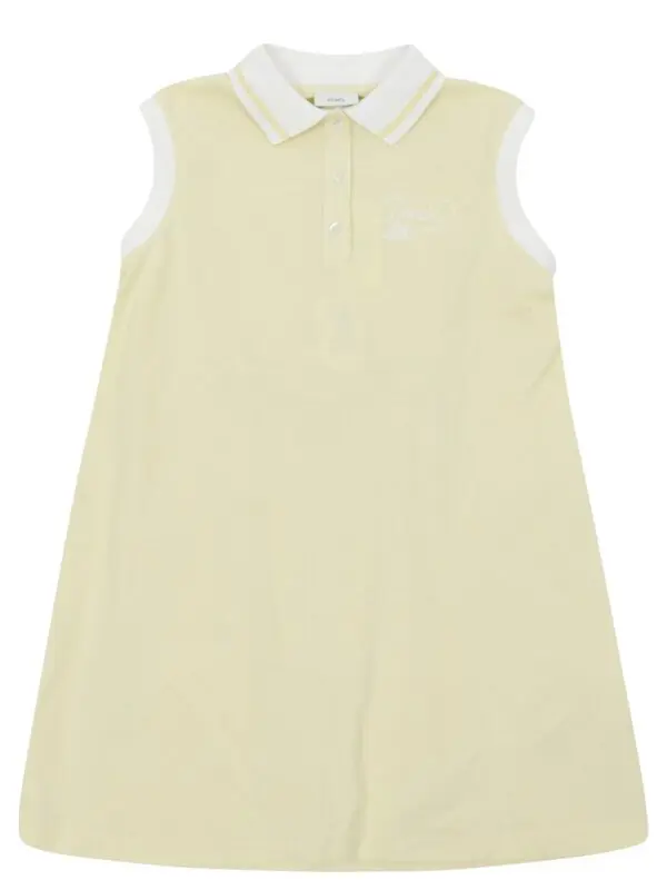 Fendi Sleeveless Polo-collar Dress - Nude