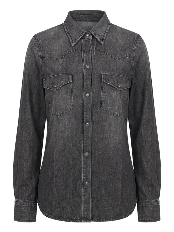 NILI LOTAN Long-sleeve Button-up Shirt - Black