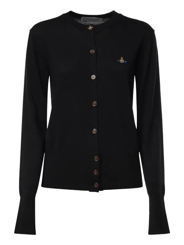 VIVIENNE WESTWOOD Orb Button-up Cardigan - Black