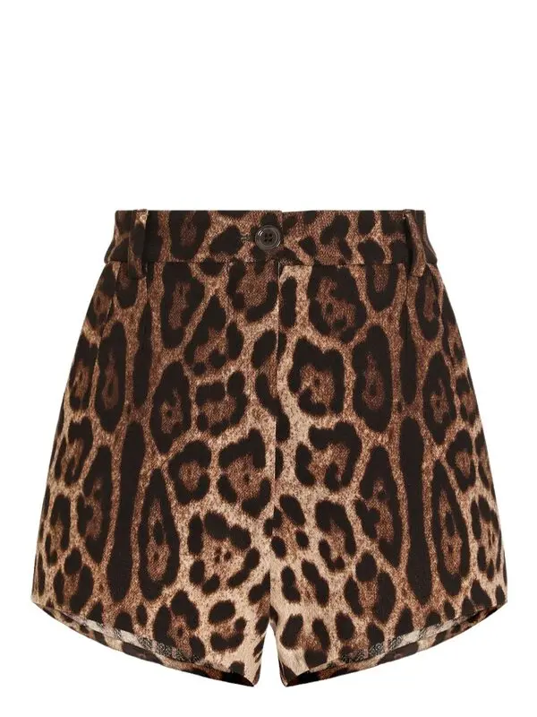 Dolce & Gabbana Leopard-print Shorts - Multicolor