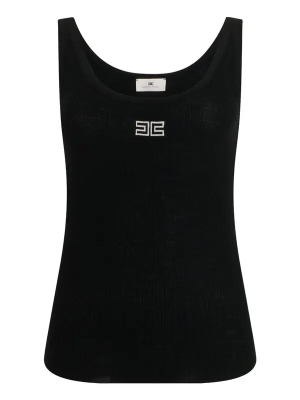 Elisabetta Franchi Logo Detail Knit Vest - No