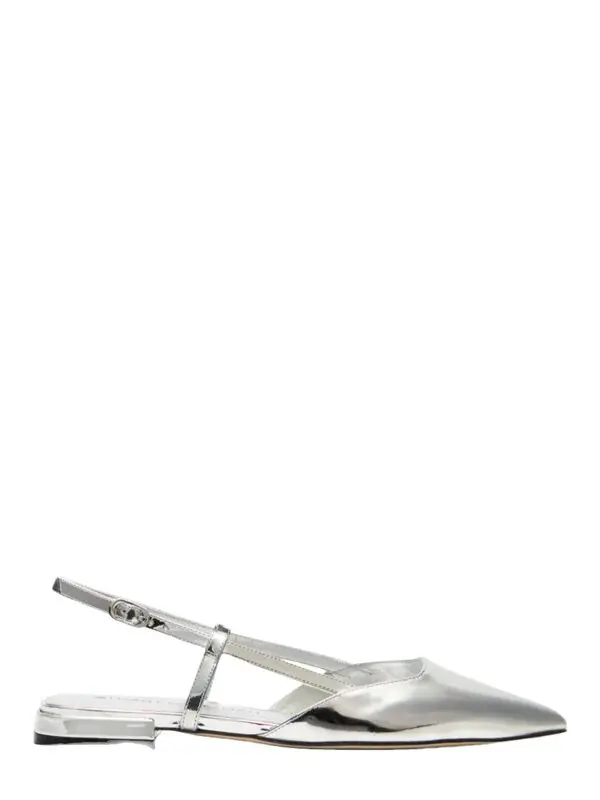 STUART WEITZMAN Vinnie Slingback Flat - Silver