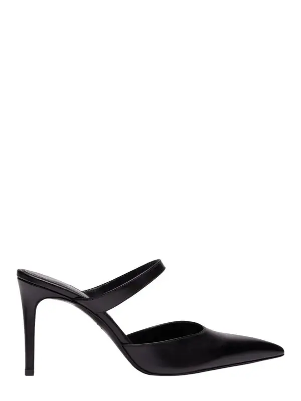 STUART WEITZMAN Pointed Toe Stiletto Heel Mules - Black