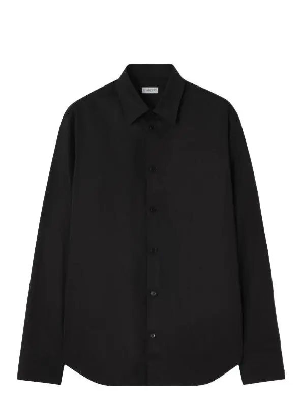 Burberry Slim Fit Cotton Shirt - Black