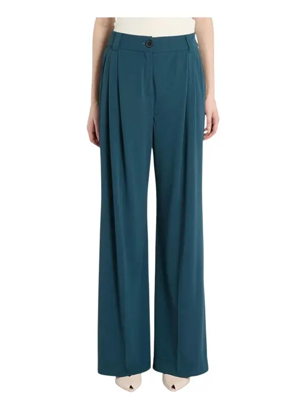 Marella Pleated Wide-leg Trousers - No