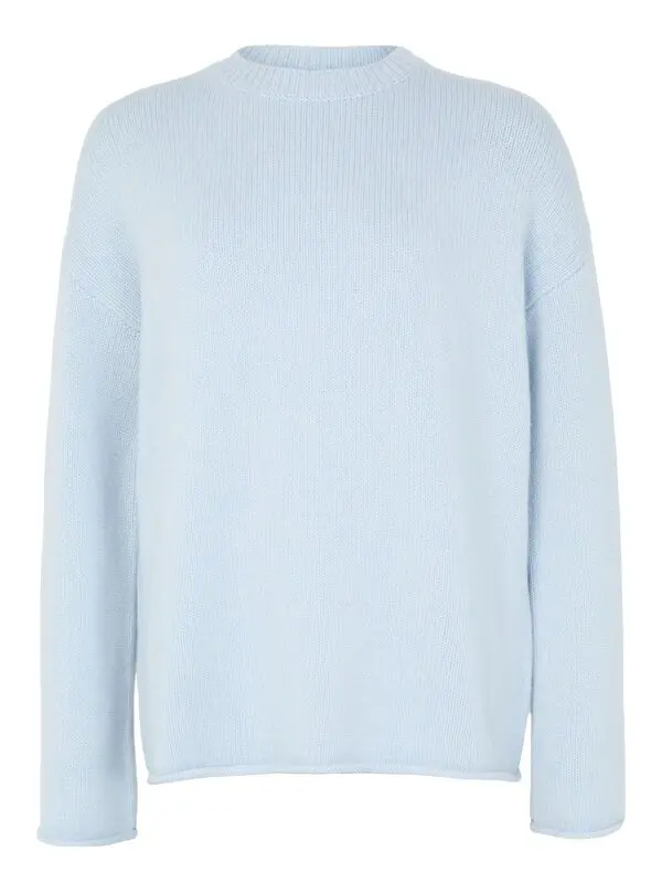 LISA YANG Crew Neck Cashmere Sweater - Blue