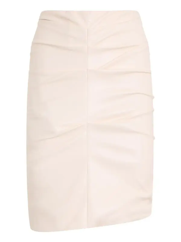 Philosophy Di Lorenzo Serafini Asymmetric Ruched Skirt - Cream