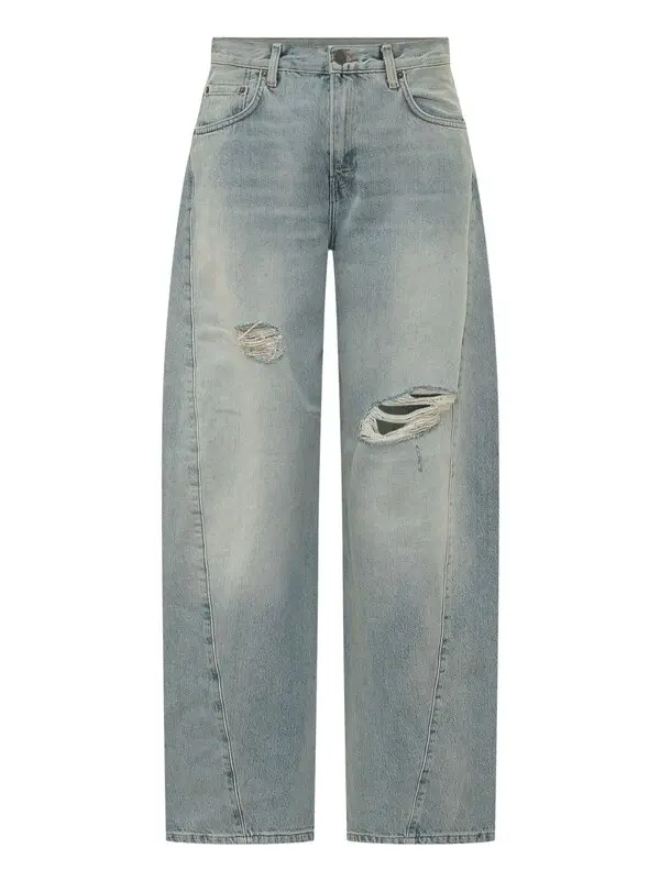 HAIKURE Clyde Double Wide-leg Jeans - Gray