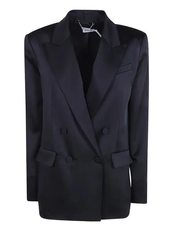Simkhai Satin Blazer - Black
