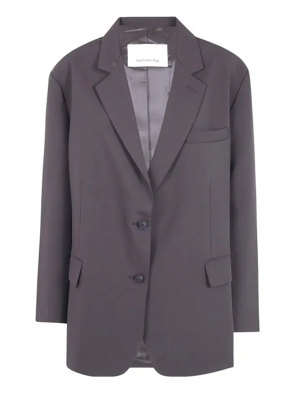THE FRANKIE SHOP Bea Single-breasted Blazer - Grey