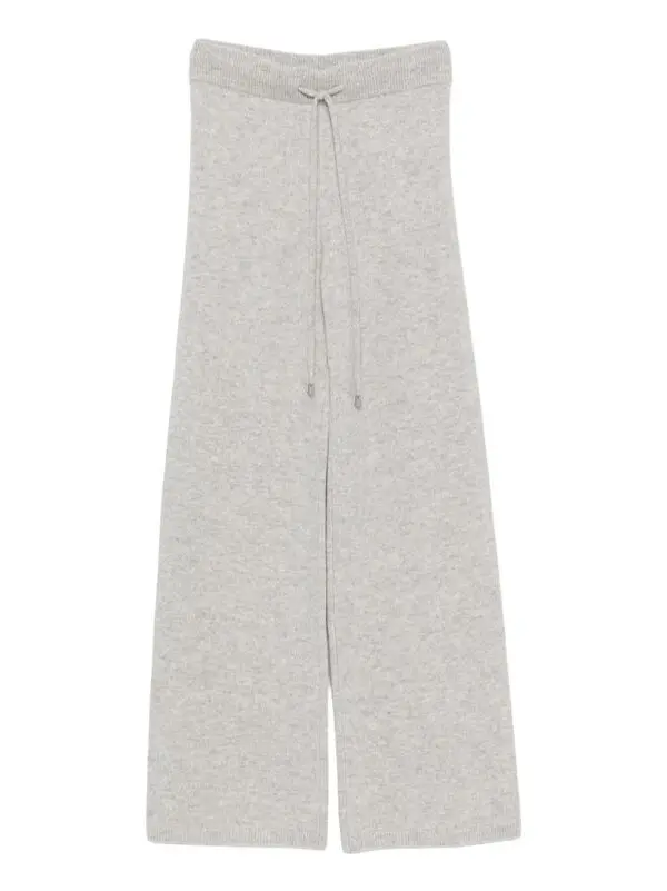 ERMANNO FIRENZE Wide-leg Drawstring Track Pants - Grey