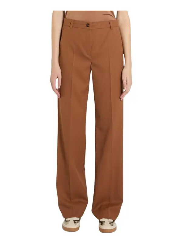 Marella Tailored Trousers With Belt Loops - Brown