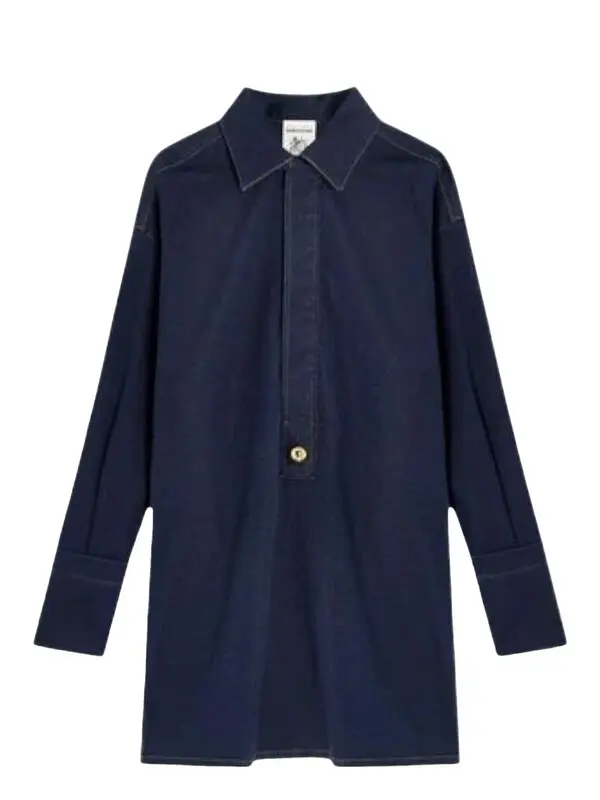 SEMICOUTURE Denim Shirt - Blue