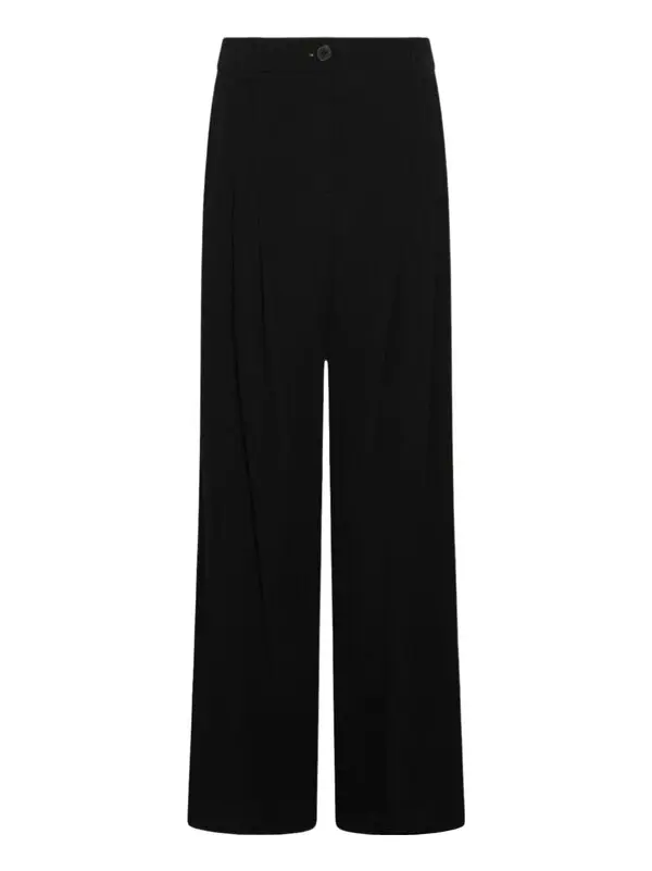 Marella Pleated Casual Trousers - Black